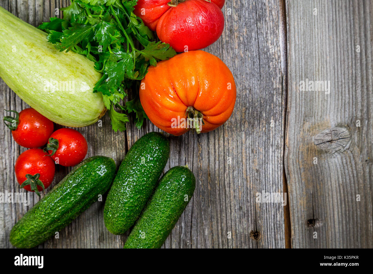 Vegetables top view hi-res stock photography and images - Alamy