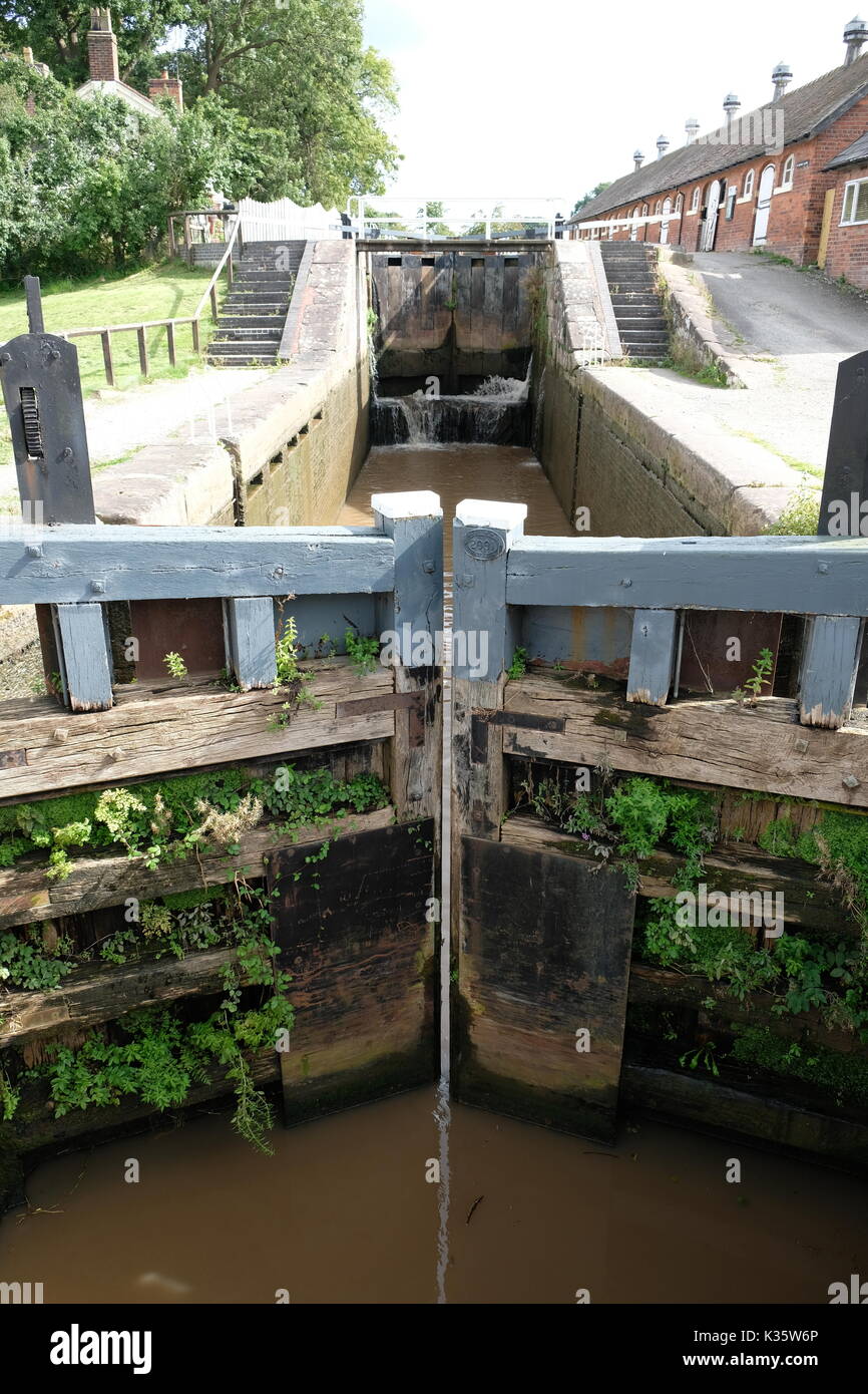 Bunbury, Cheshire, England, Shropshire Union Canal, Stair Case Locks ...