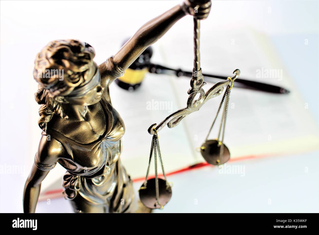 An Image of justice - justitia Stock Photo - Alamy