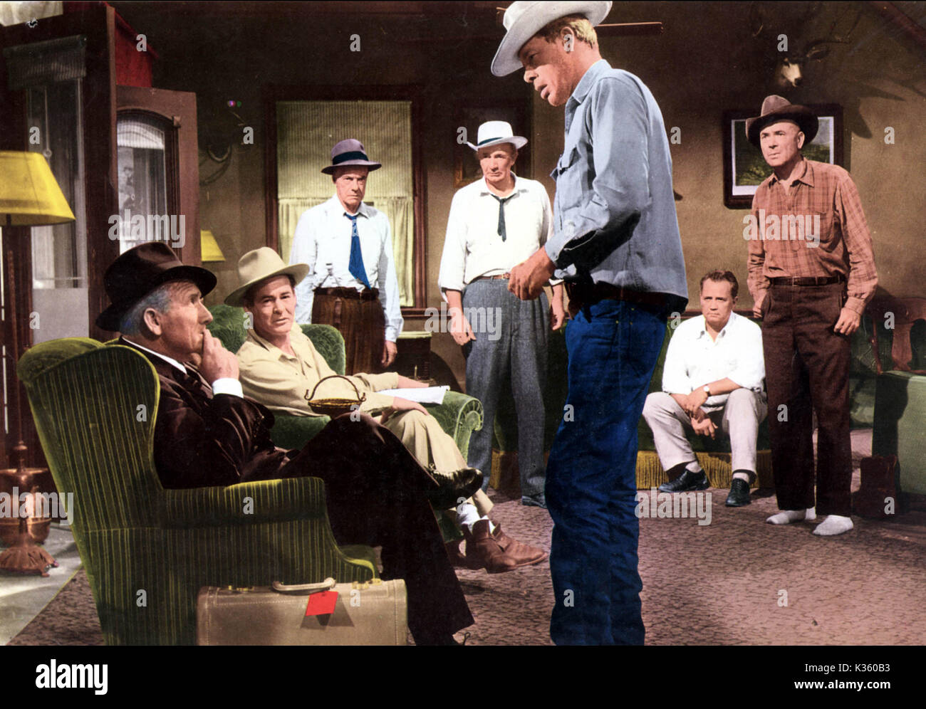 BAD DAY AT BLACK ROCK L-R SPENCER TRACY, ROBERT RYAN, , WALTER BRENNAN ...