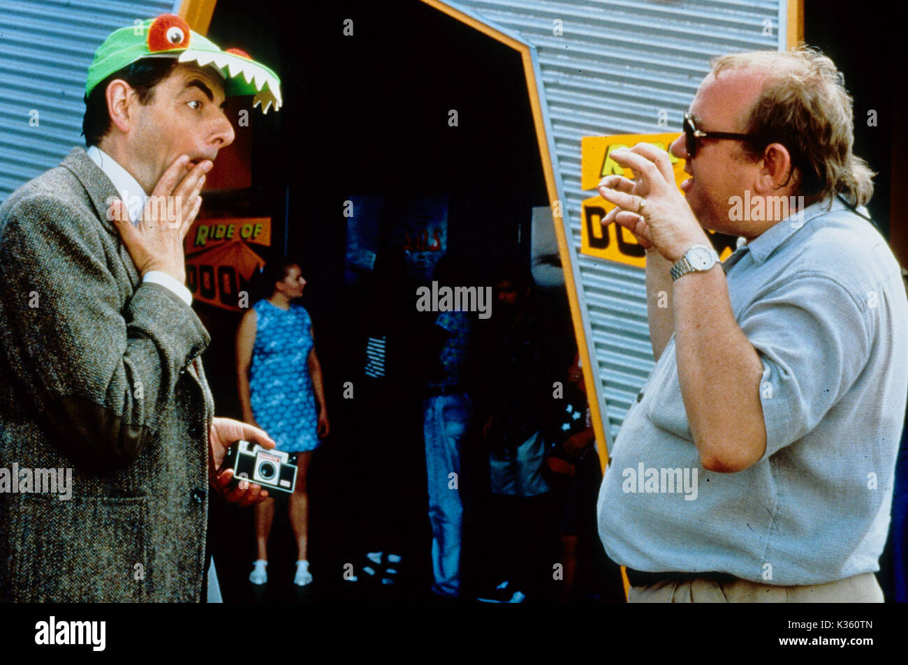 BEAN ROWAN ATKINSON WITH DIRECTOR MEL SMITH A WORKING TITLE PRODUCTION ...