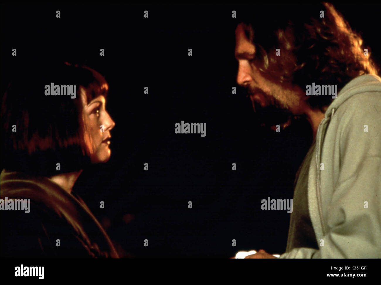 THE BIG LEBOWSKI JULIANNE MOORE, JEFF BRIDGES Date: 1998 Stock Photo ...