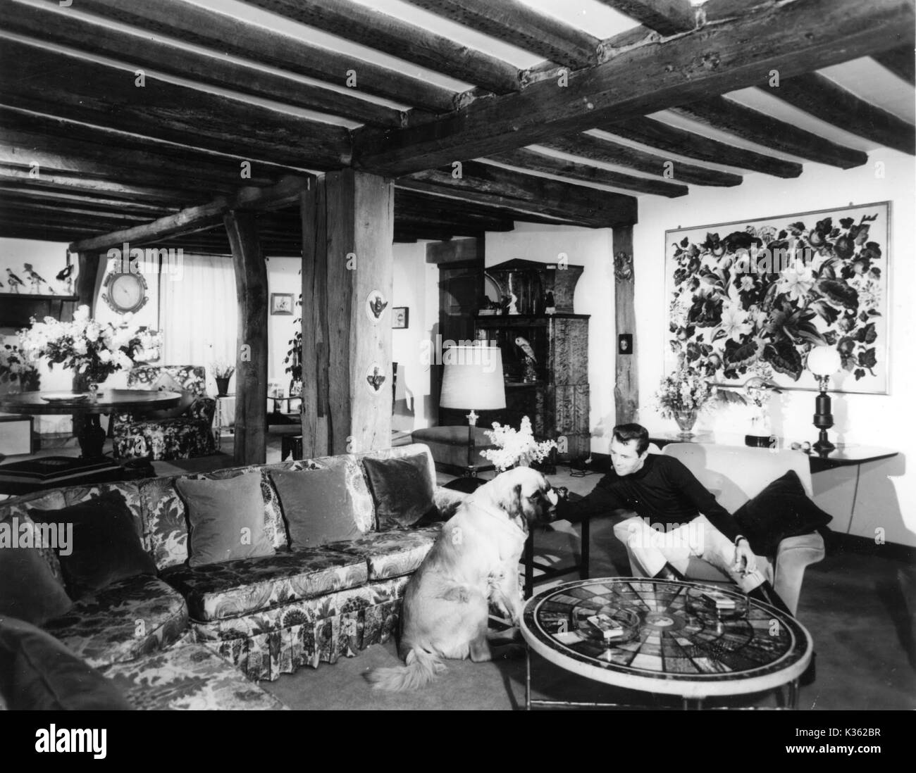 DIRK BOGARDE at home Stock Photo - Alamy