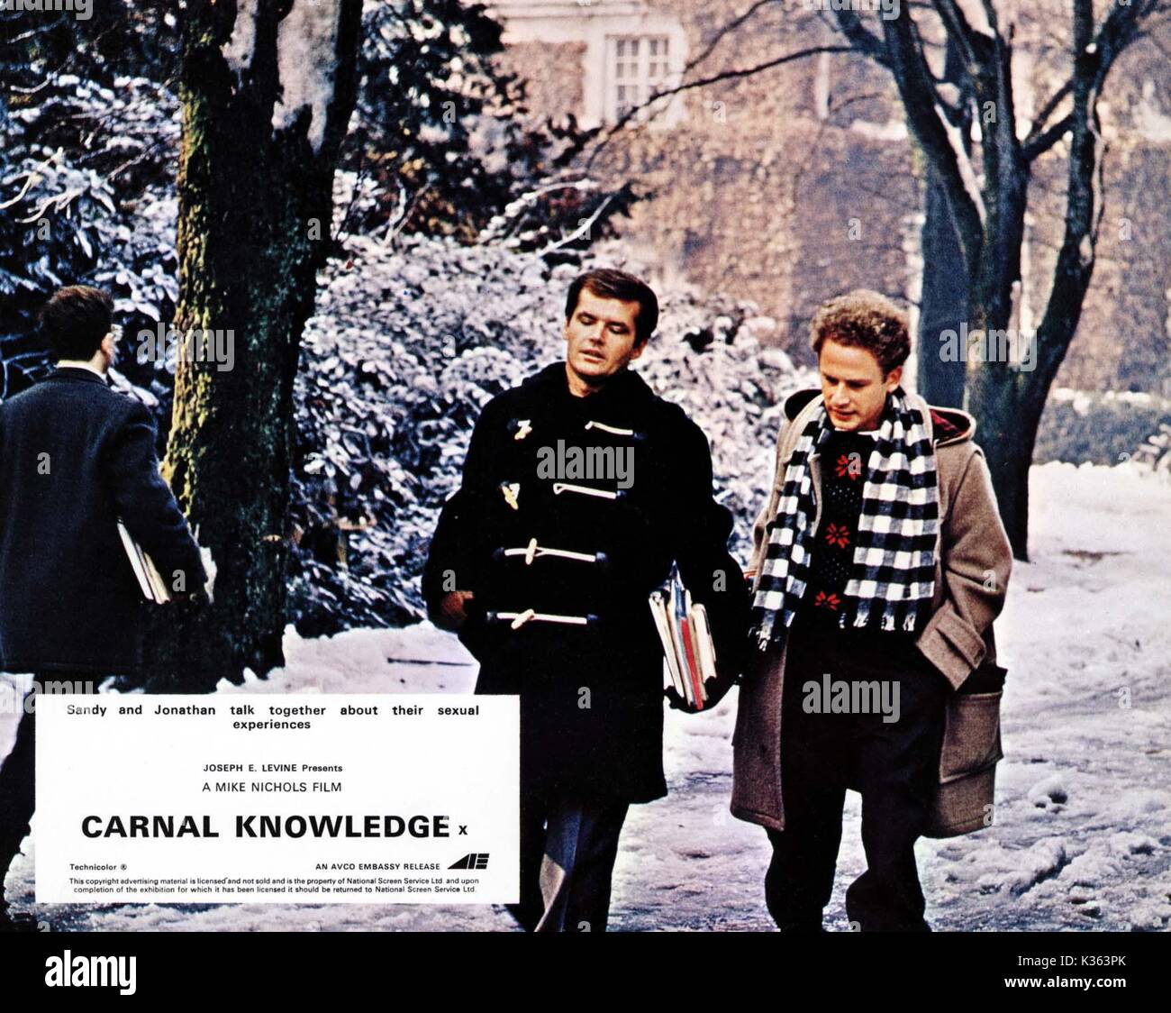 CARNAL KNOWLEDGE JACK NICHOLSON, ART GARFUNKEL Date: 1971 Stock Photo ...