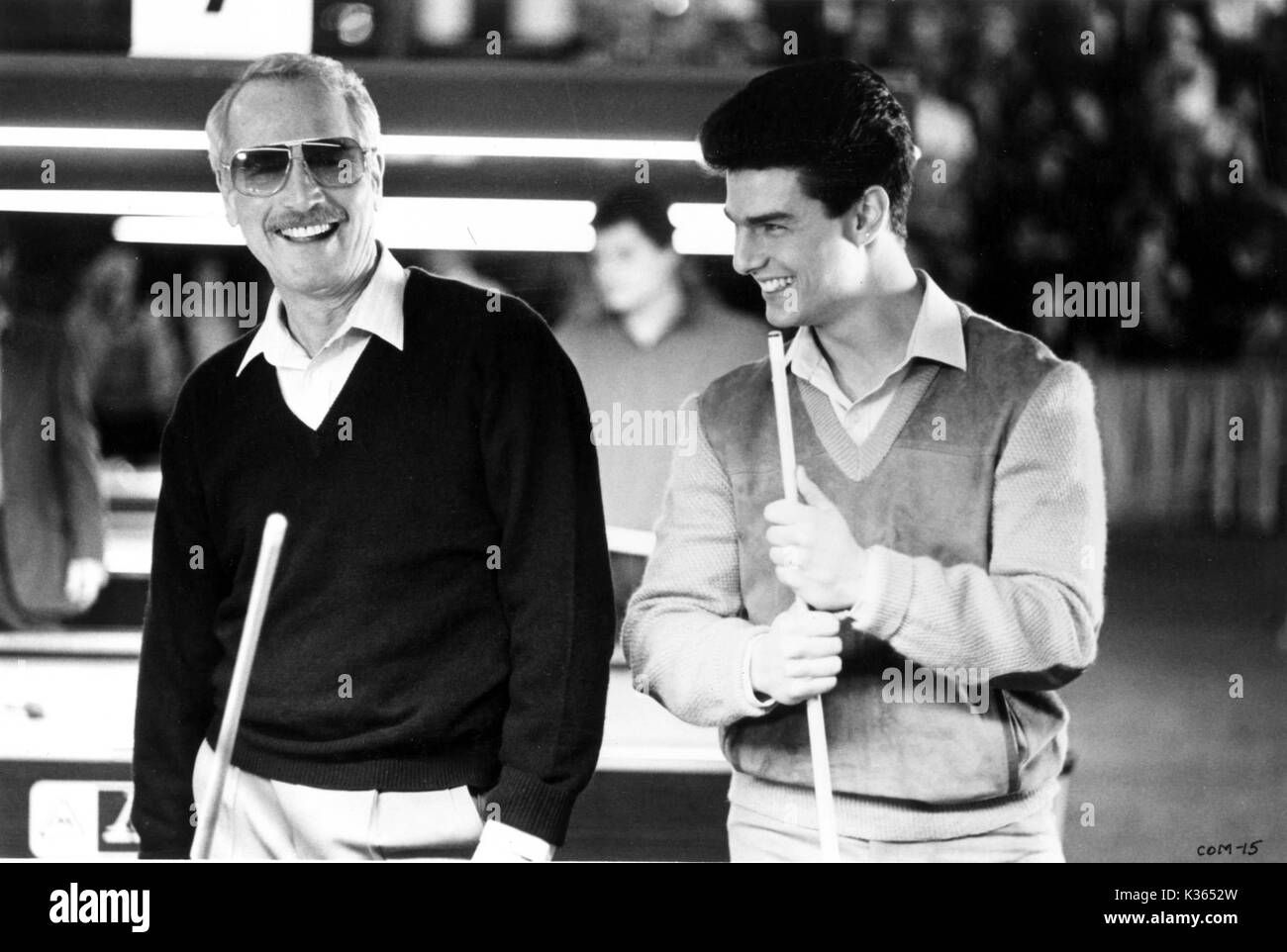 THE COLOR OF MONEY L-R, PAUL NEWMAN, TOM CRUISE directed by MARTIN ...