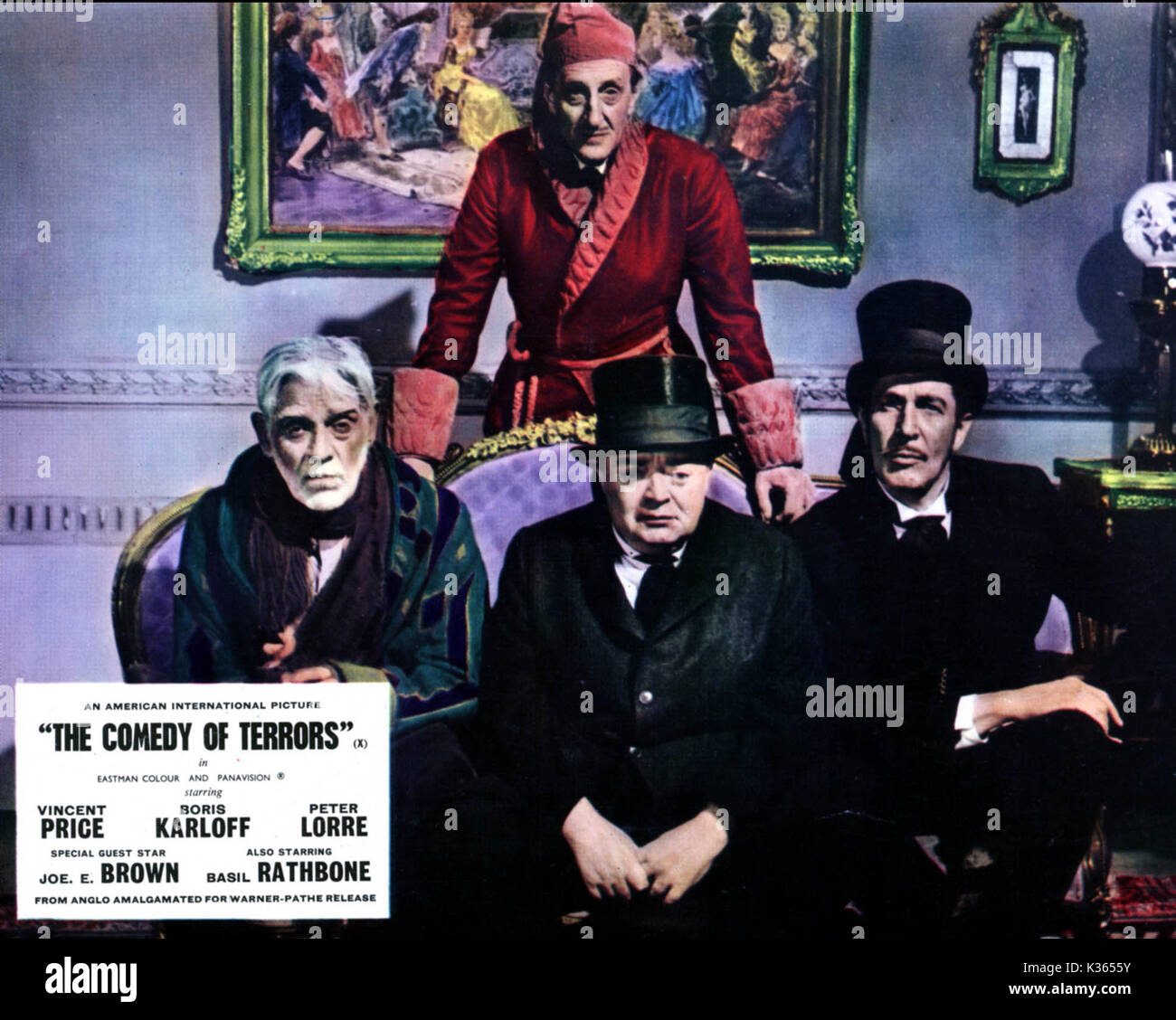 THE COMEDY OF TERRORS BORIS KARLOFF, BASIL RATHBONE, PETER LORRE ...