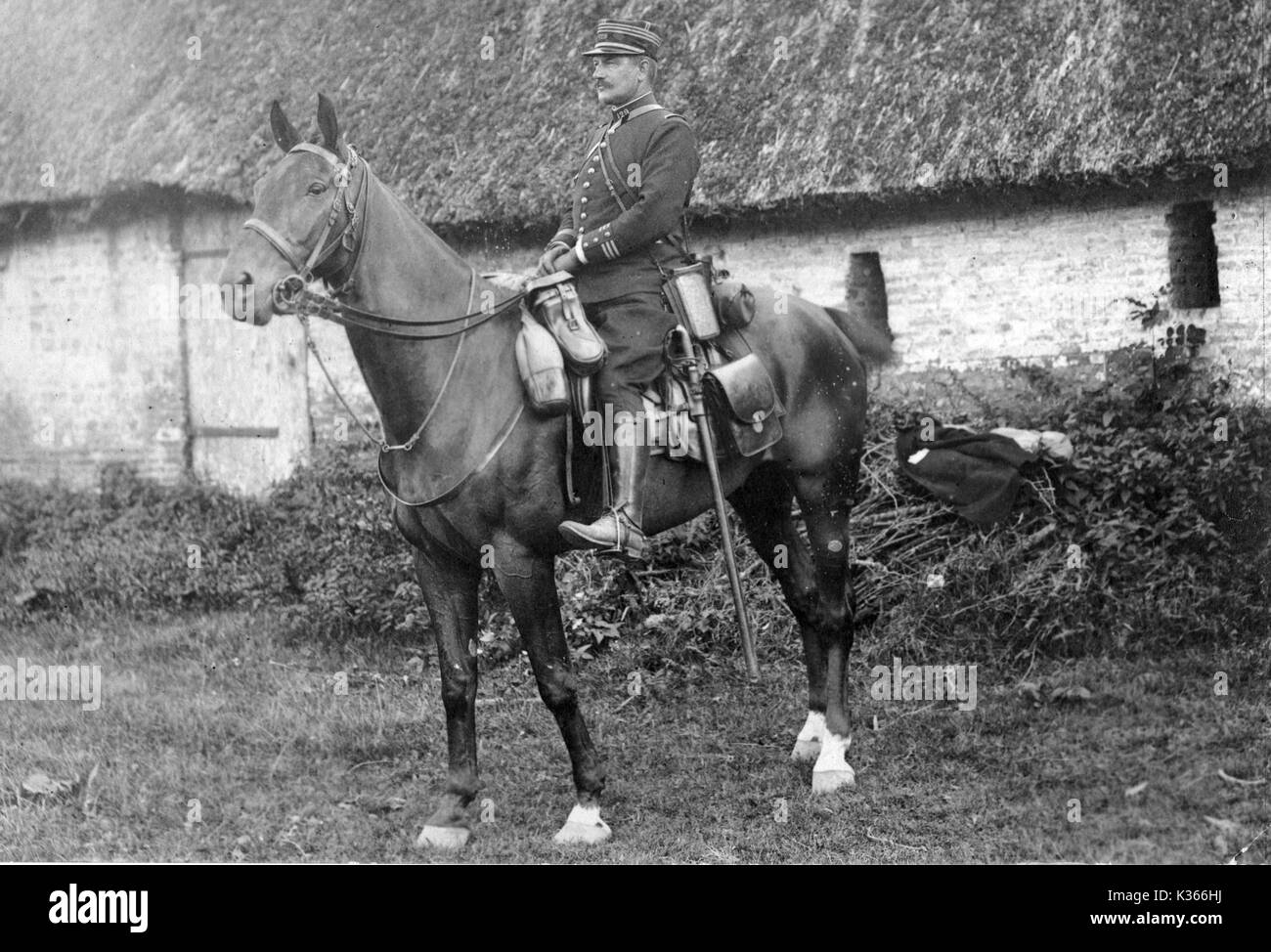 french mounted cavalry officer Stock Photo - Alamy