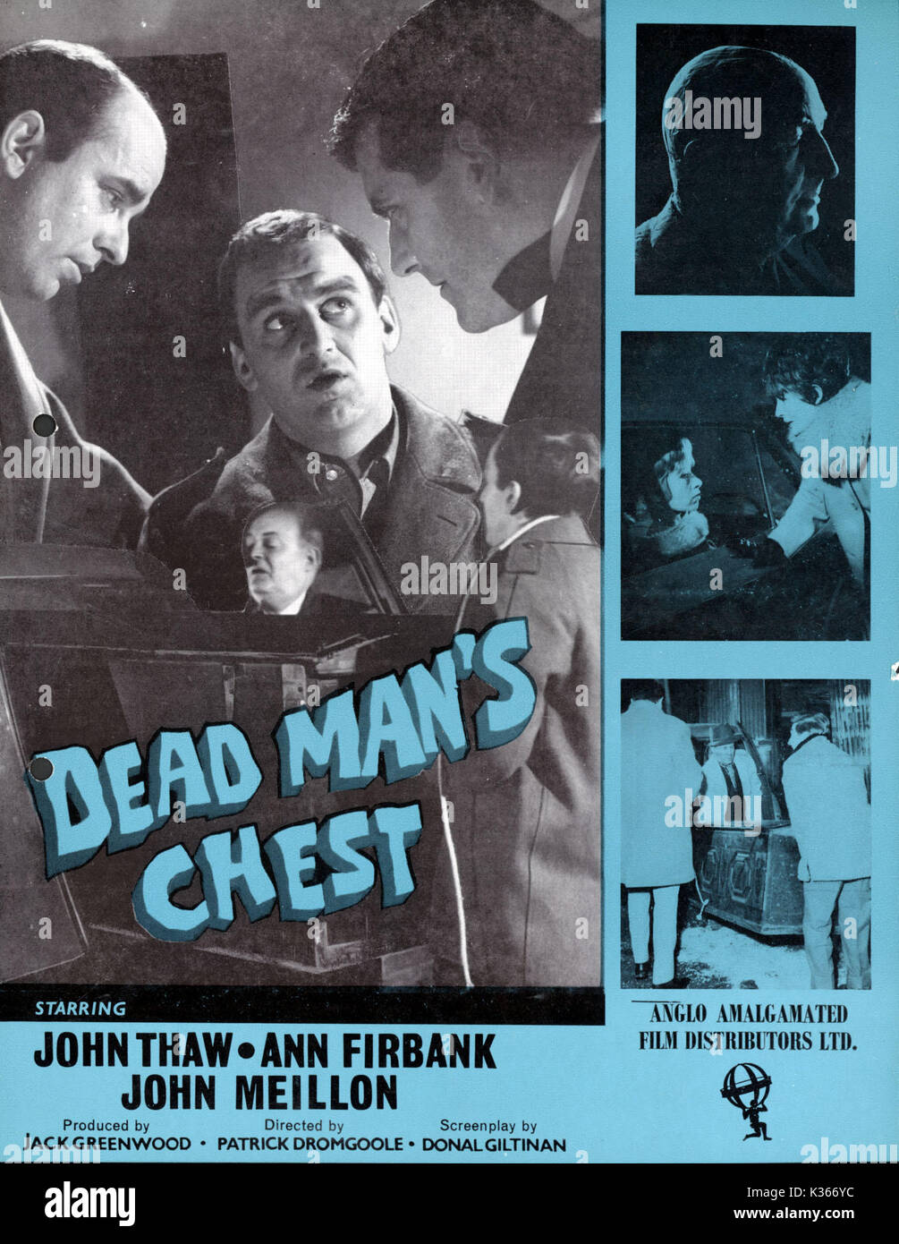 DEAD MAN'S CHEST [Br 1965] JOHN THAW AN ANGLO AMALGAMATED FILM Date ...