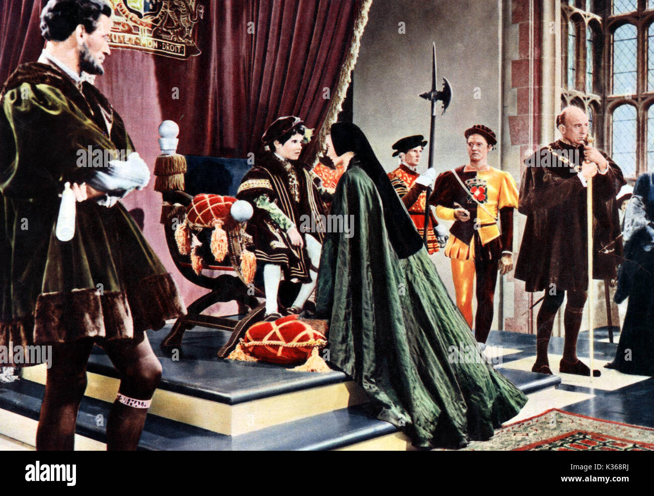 YOUNG BESS REX THOMPSON AS EDWARD VI, JEAN SIMMONS AS PRINCESS ...