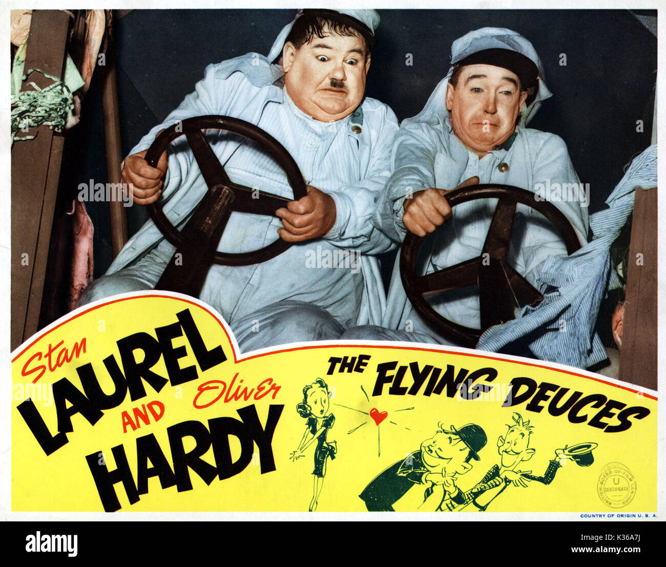 FLYING DEUCES Oliver Hardy and Stan Laurel Date: 1939 Stock Photo - Alamy