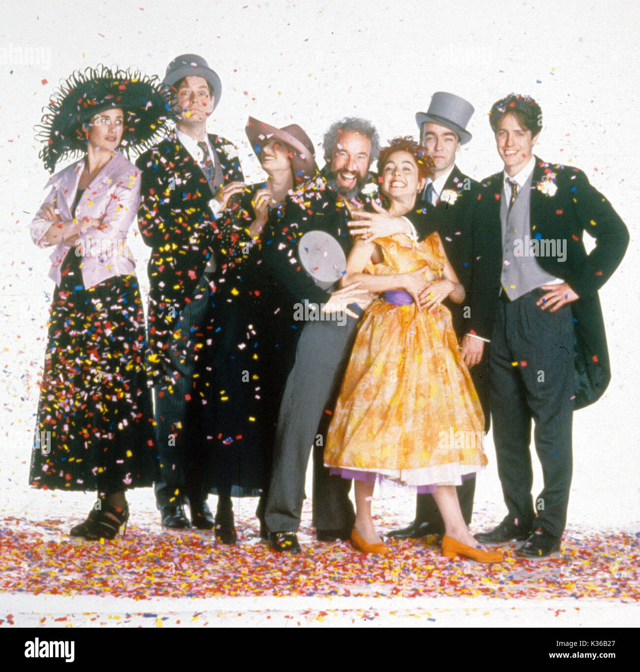 FOUR WEDDINGS AND A FUNERAL ANDIE MacDOWELL, JAMES FLEET, KRISTIN SCOTT ...