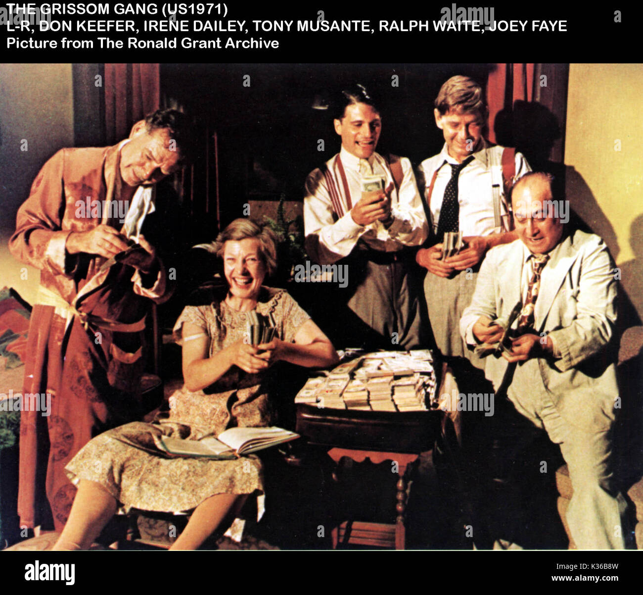 THE GRISSOM GANG L-R, DON KEEPER, IRENE DAILEY, TONY MUSANTE, RALPH ...
