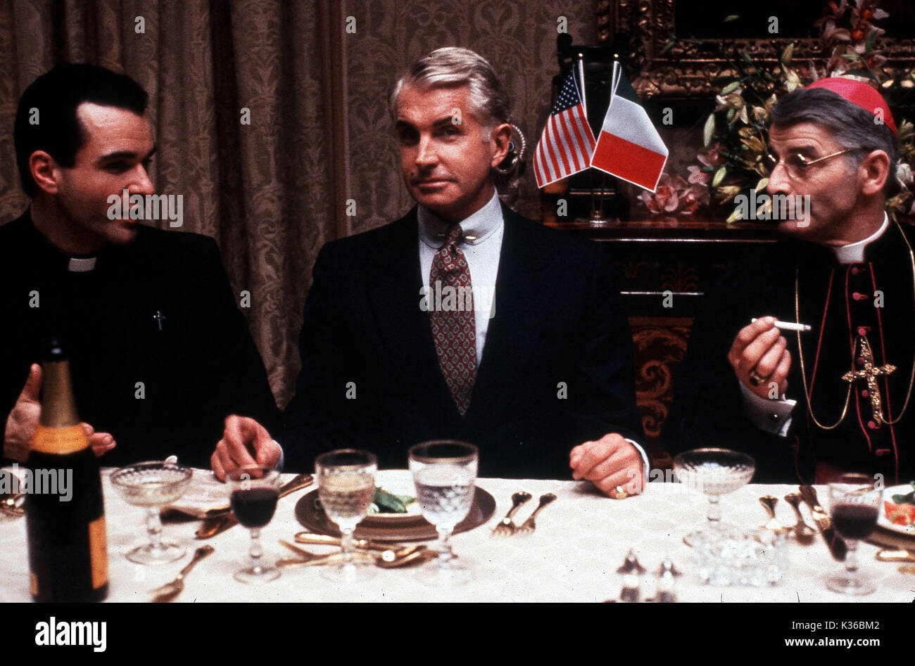 THE GODFATHER PART 3 ROBERT VENTO, GEORGE HAMILTON AND DONAL DONNELLY A ...