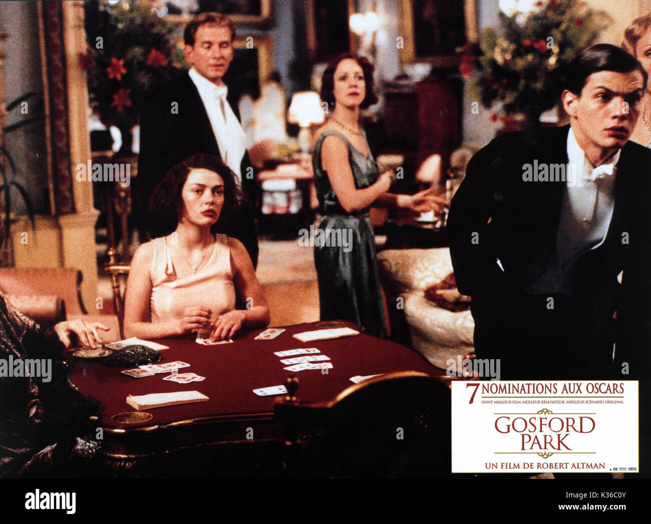 GOSFORD PARK L-R, CAMILLA RUTHERFORD, JAMES WILBY, CLAUDIE BLAKEY ...