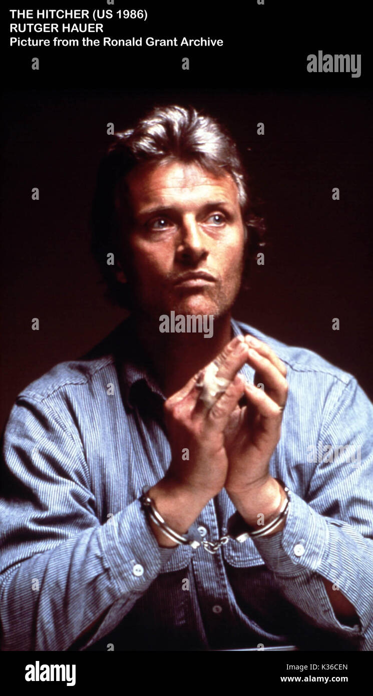 THE HITCHER RUTGER HAUER Date: 1986 Stock Photo - Alamy