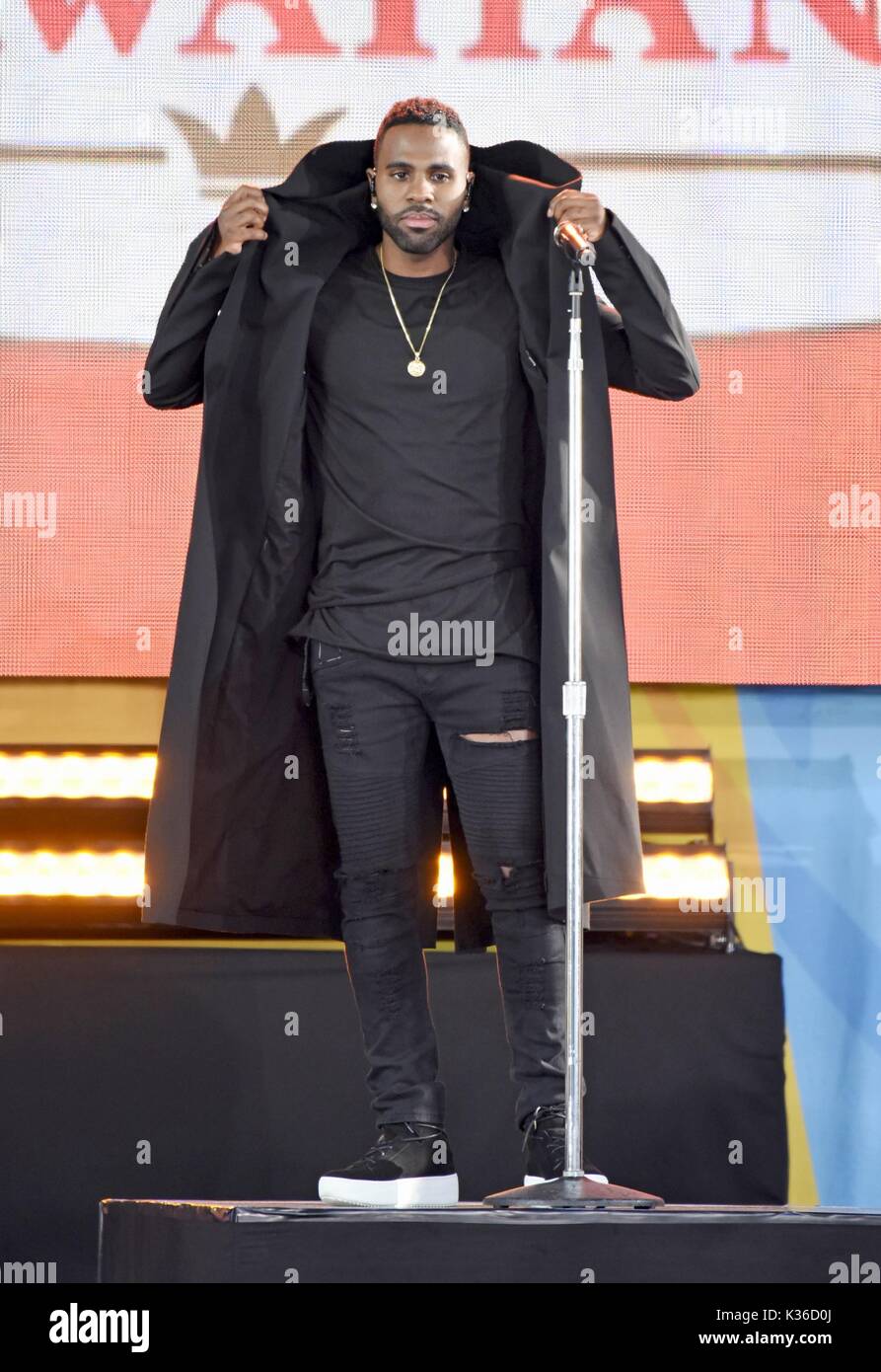 New York, NY, USA. 1st Sep, 2017. Jason Derulo on stage for Good ...