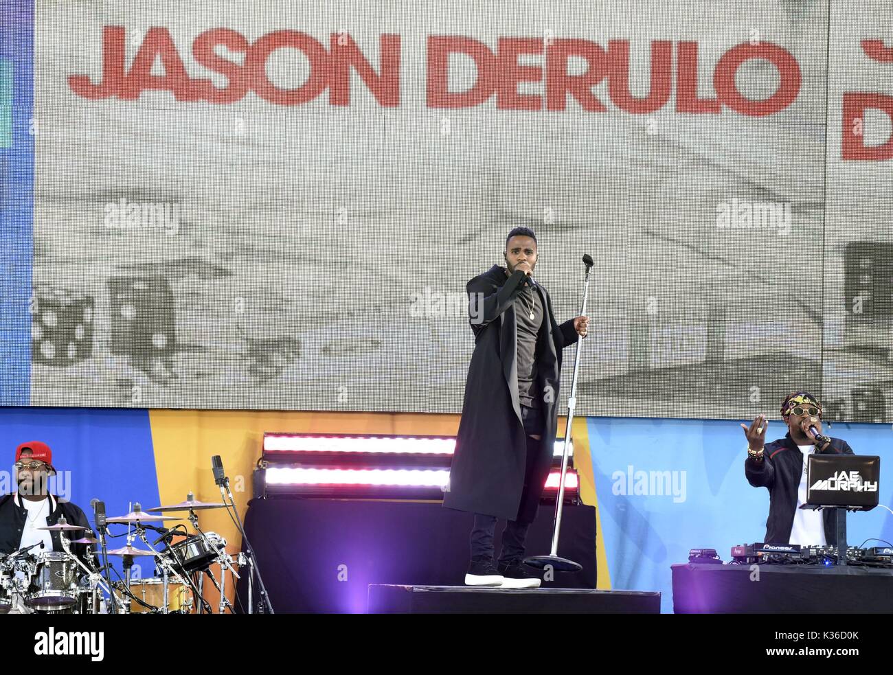 New York, NY, USA. 1st Sep, 2017. Jason Derulo on stage for Good ...