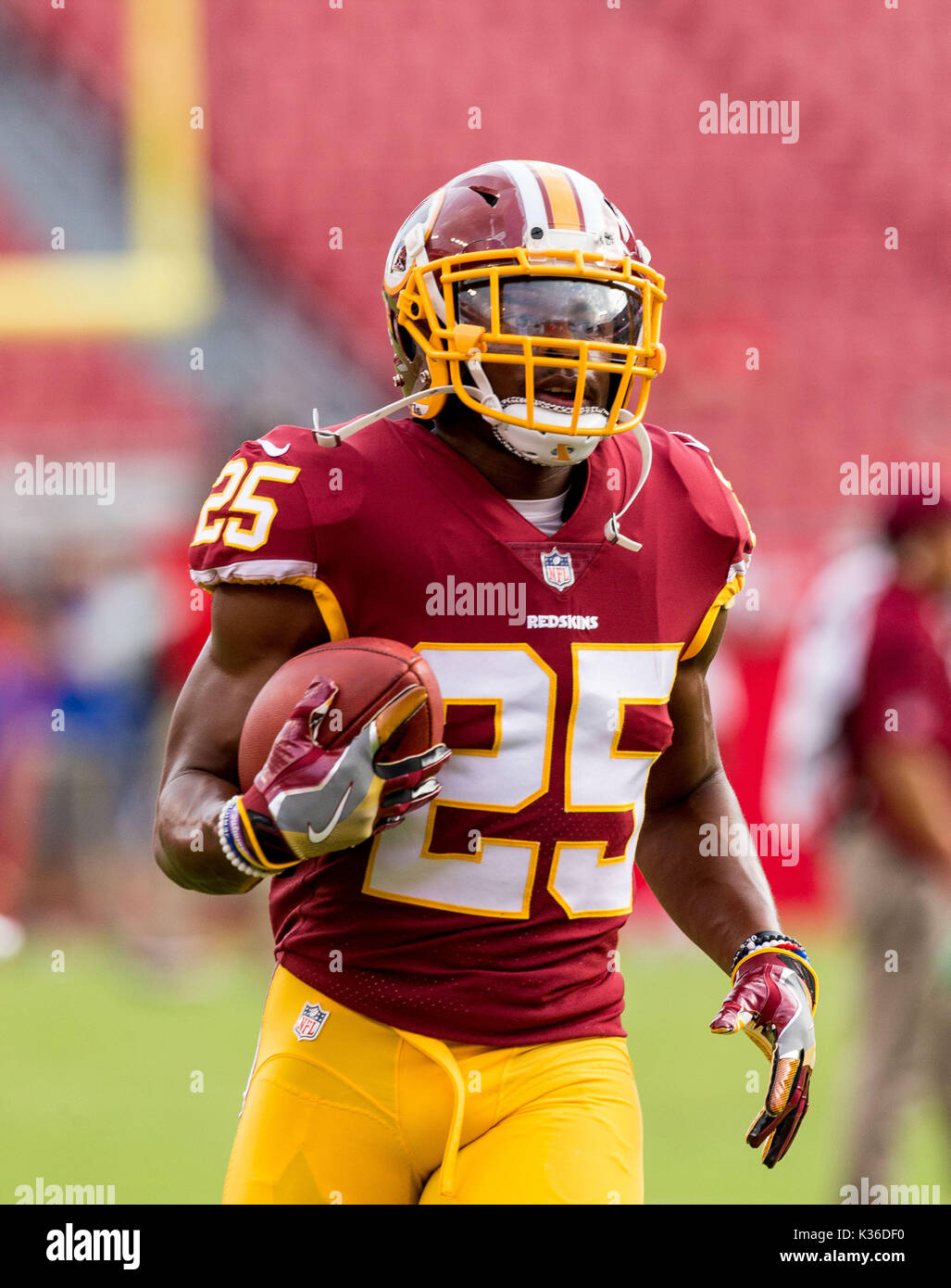August 31, 2017 - Washington Redskins running back Chris Thompson (25 ...