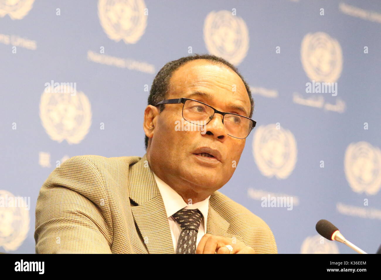 UN, New York, USA. 1st Sep, 2017. UN Security Council President Tekeda ...