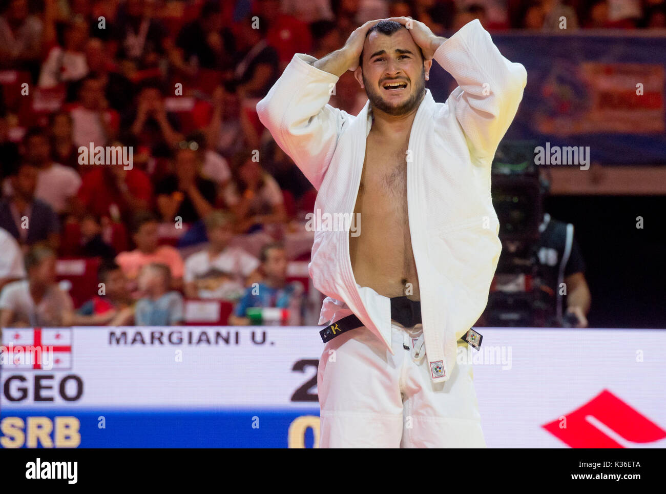 Budapest, Hungary. 01st Sep, 2017. Georgian judoka Usangi Margiani ...