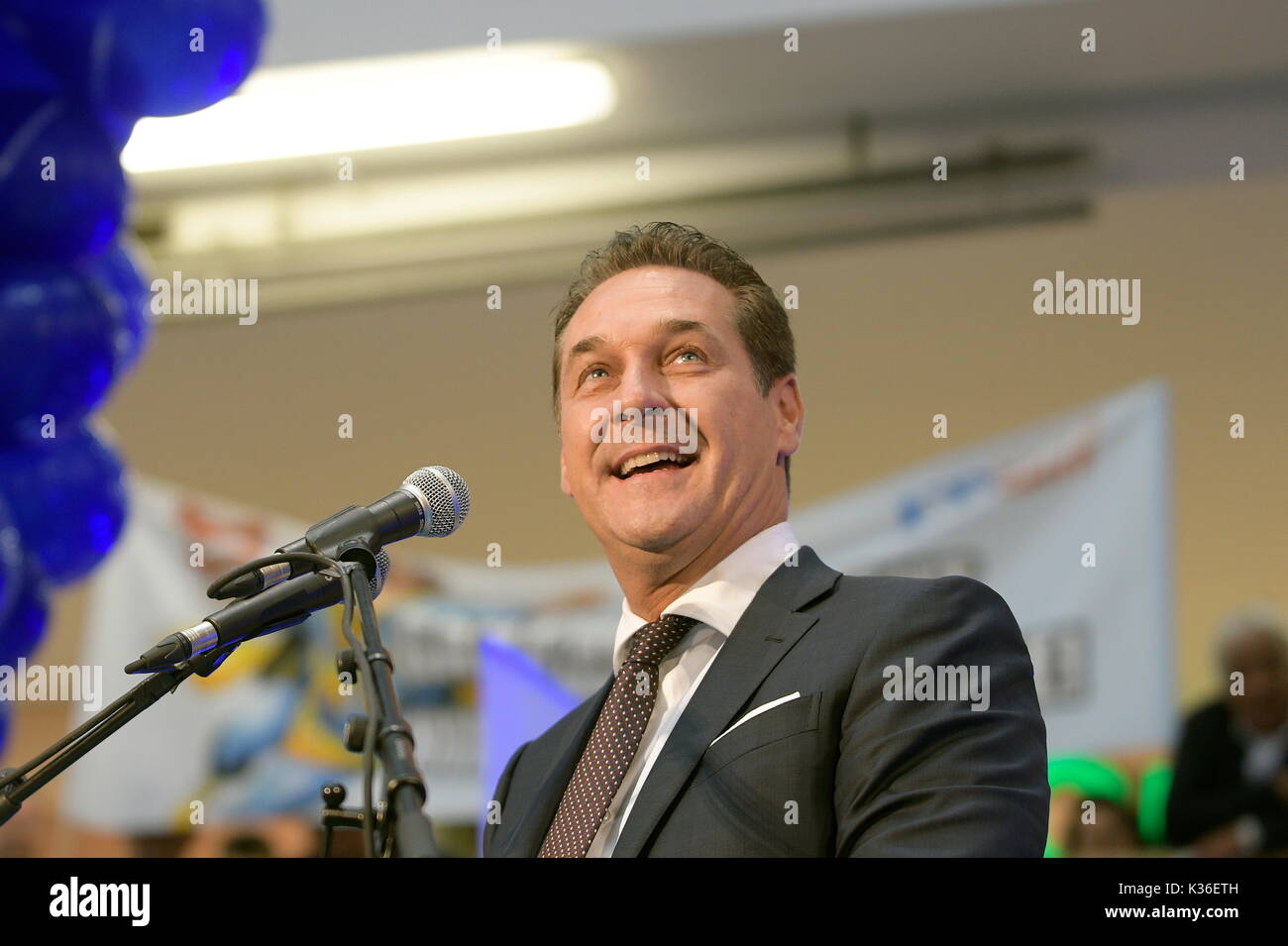 Vienna, Austria. 01 September 2017. Election opening of the Vienna FPÖ ...