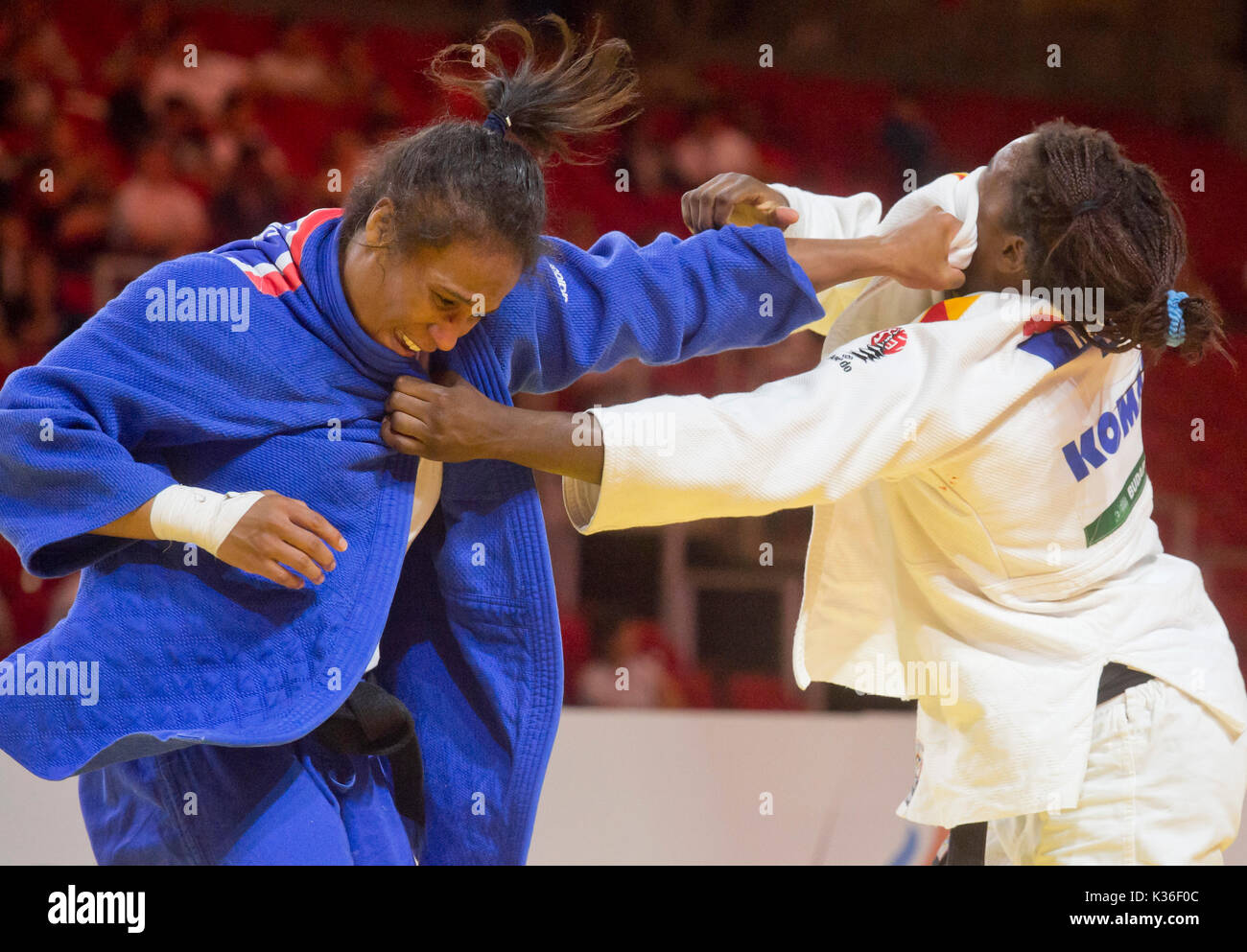 Budapest, Hungary. 01st Sep, 2017. Maria Bernabeu of Spain (white ...