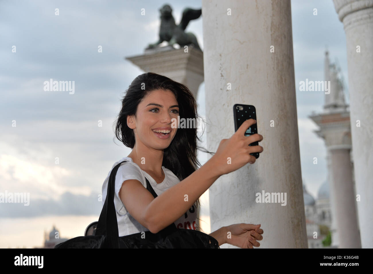 Venice, Italy. 01th September, 2017. Miss Italia pageant finalists on ...