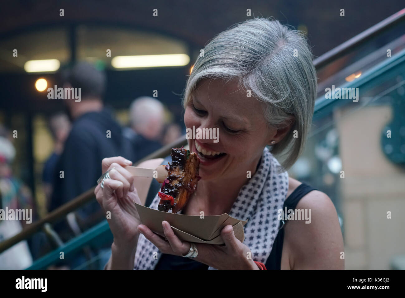 London, UK. 1st Sep, 2017. Hundreds attend the last Summer day meats ...