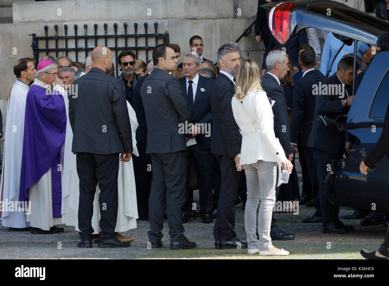 Paris, France. 1st September, 2017. Anthony Delon and Alain Delon ...