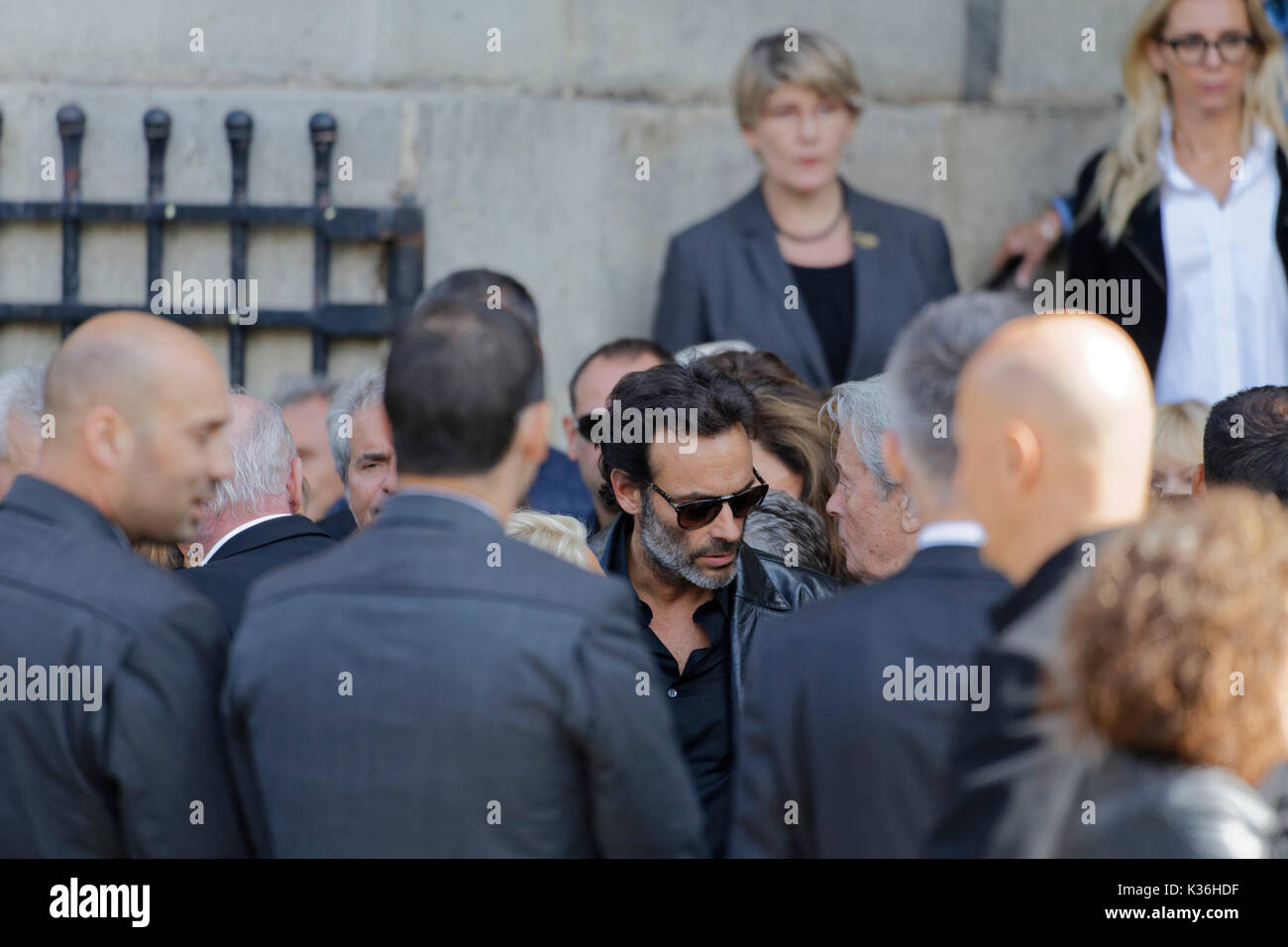 Paris, France. 1st September, 2017. Anthony Delon and Alain Delon ...