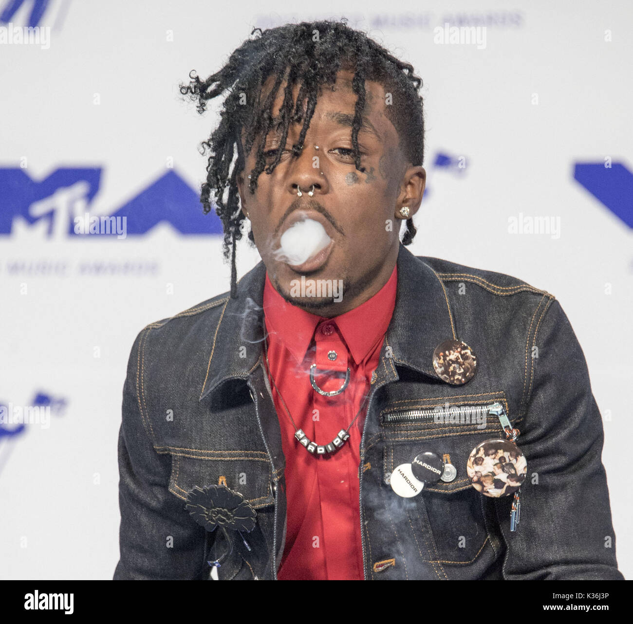 August 27, 2017 - Inglewood, California, U.S - Lil Uzi Vert arrives at the 2017 MTV Video Music ...