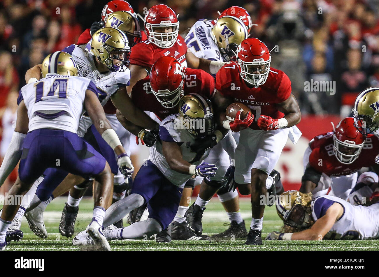 Rutgers scarlet knights running back robert martin 7 hi-res stock ...