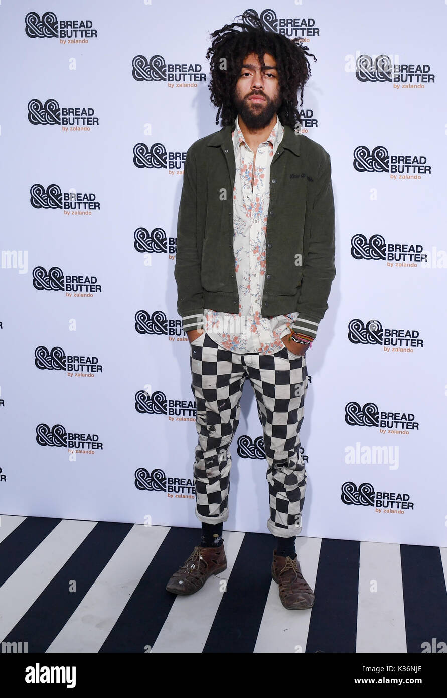 Berlin, Germany. 01st Sep, 2017. Noah Becker arrives for the show held ...