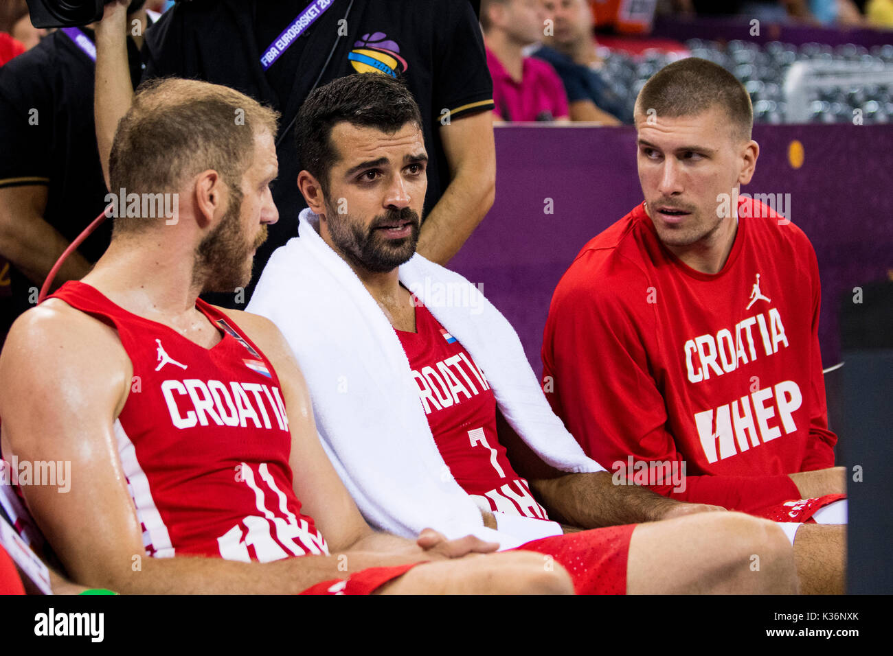 September 1, 2017: L to R Luka Zoric #11 (CRO) Krunoslav Simon #7 (CRO ...