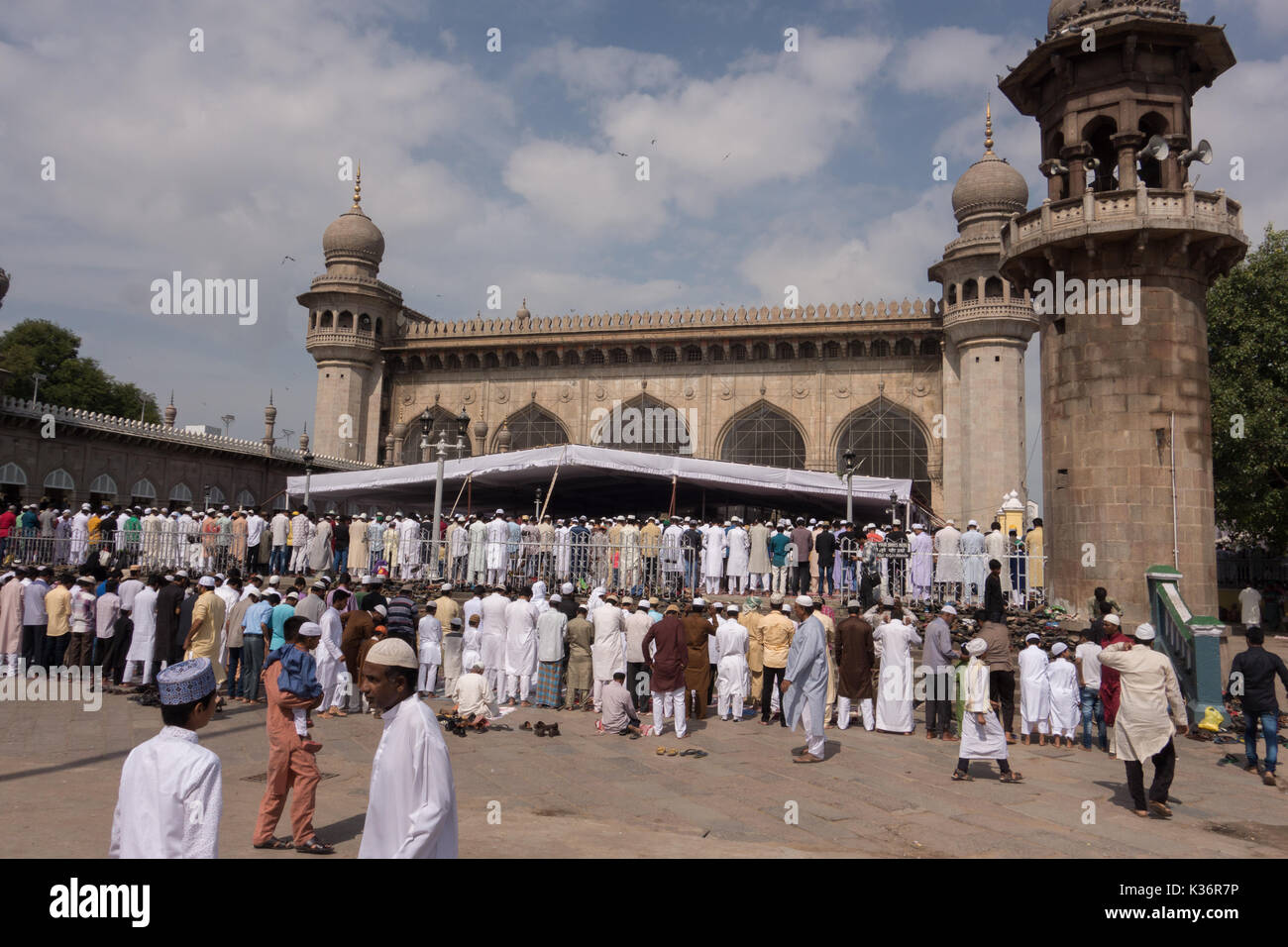 HYDERABAD,INDIA-02 SEPTEMBER,2017.Indian muslims offer prayers during ...