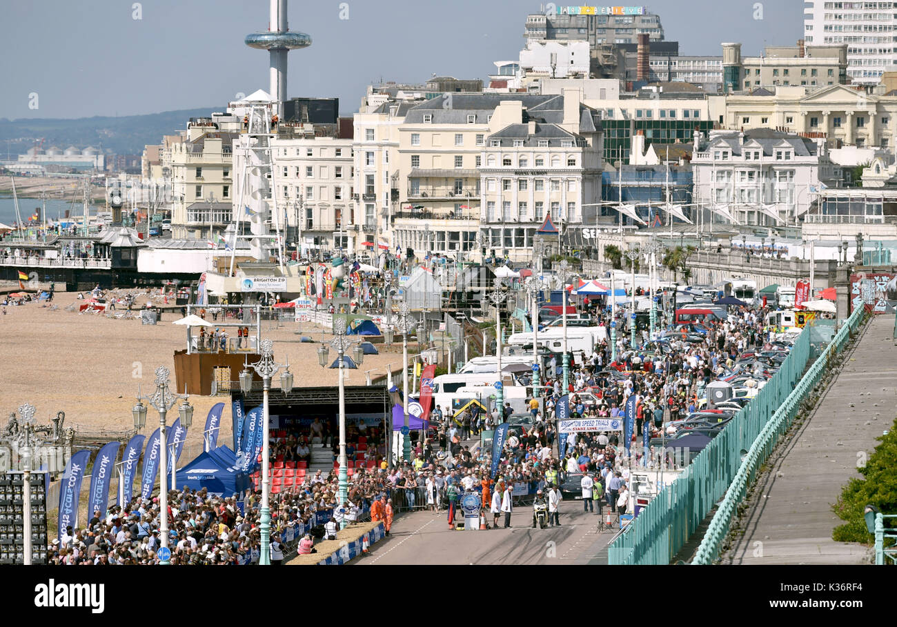 Brighton seafront speed trials hi-res stock photography and images - Alamy