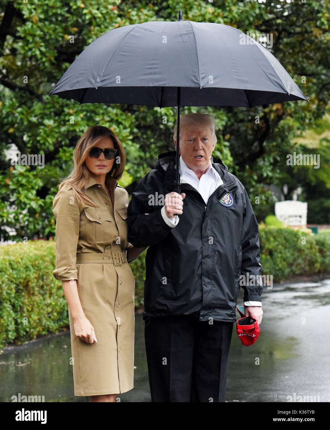 United States President Donald J. Trump and first lady Melania Trump ...