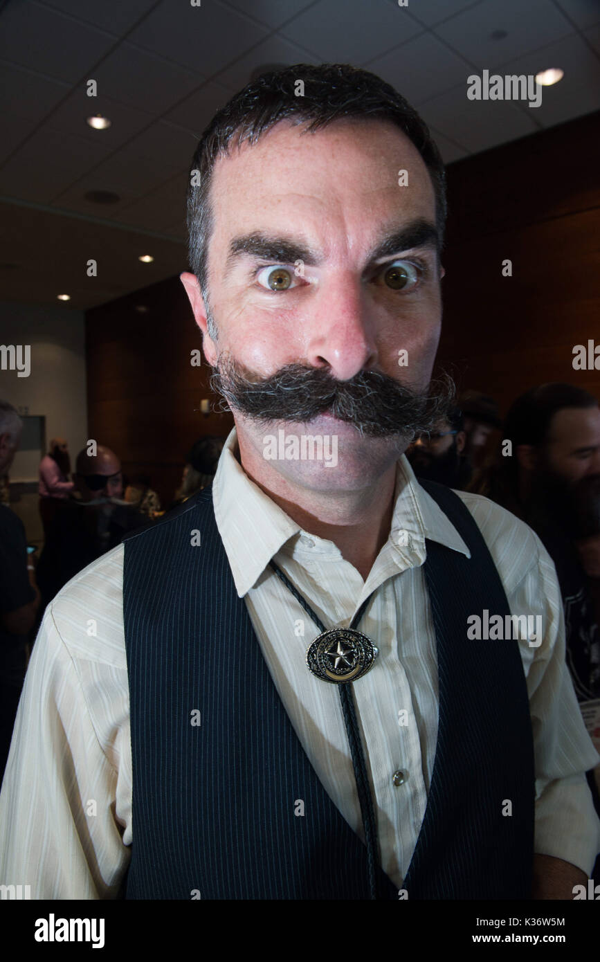 Austin, Texas, USA. 1st September, 2017. Tom Balentine from Roundrock ...