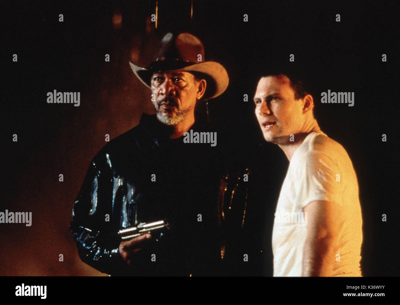 HARD RAIN MORGAN FREEMAN, CHRISTIAN SLATER Stock Photo - Alamy