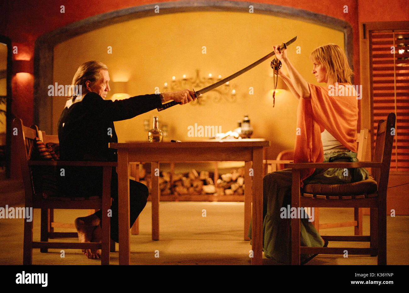 KILL BILL VOL.2 DAVID CARRADINE AS BILL, UMA THURMAN AS THE BRIDE Use ...