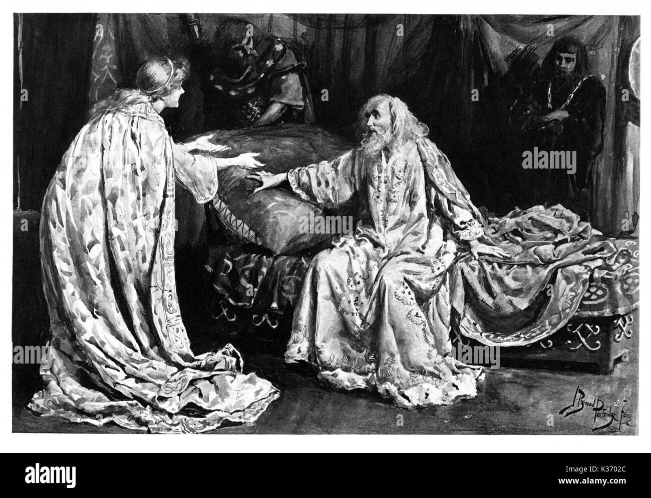 KING LEAR Ellen Terry ar Cordelia and Henry Irving as Lear Stock Photo ...