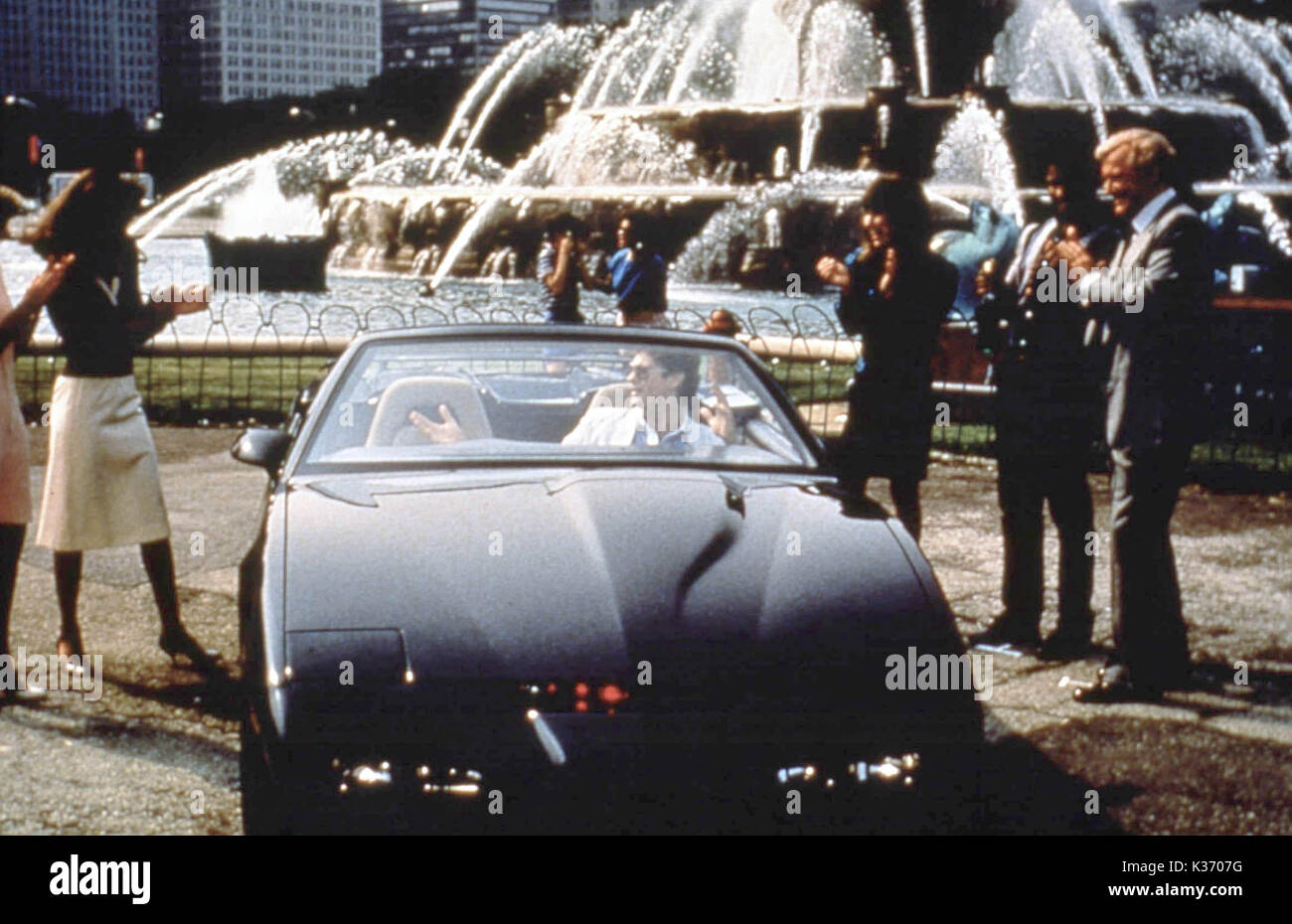 KNIGHT RIDER DAVID HASSELHOFF seated in car, EDWARD MULHARE Stock Photo ...