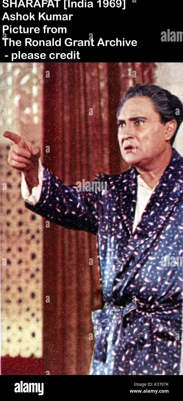 SHARAFAT ASHOK KUMAR Date: 1969 Stock Photo - Alamy