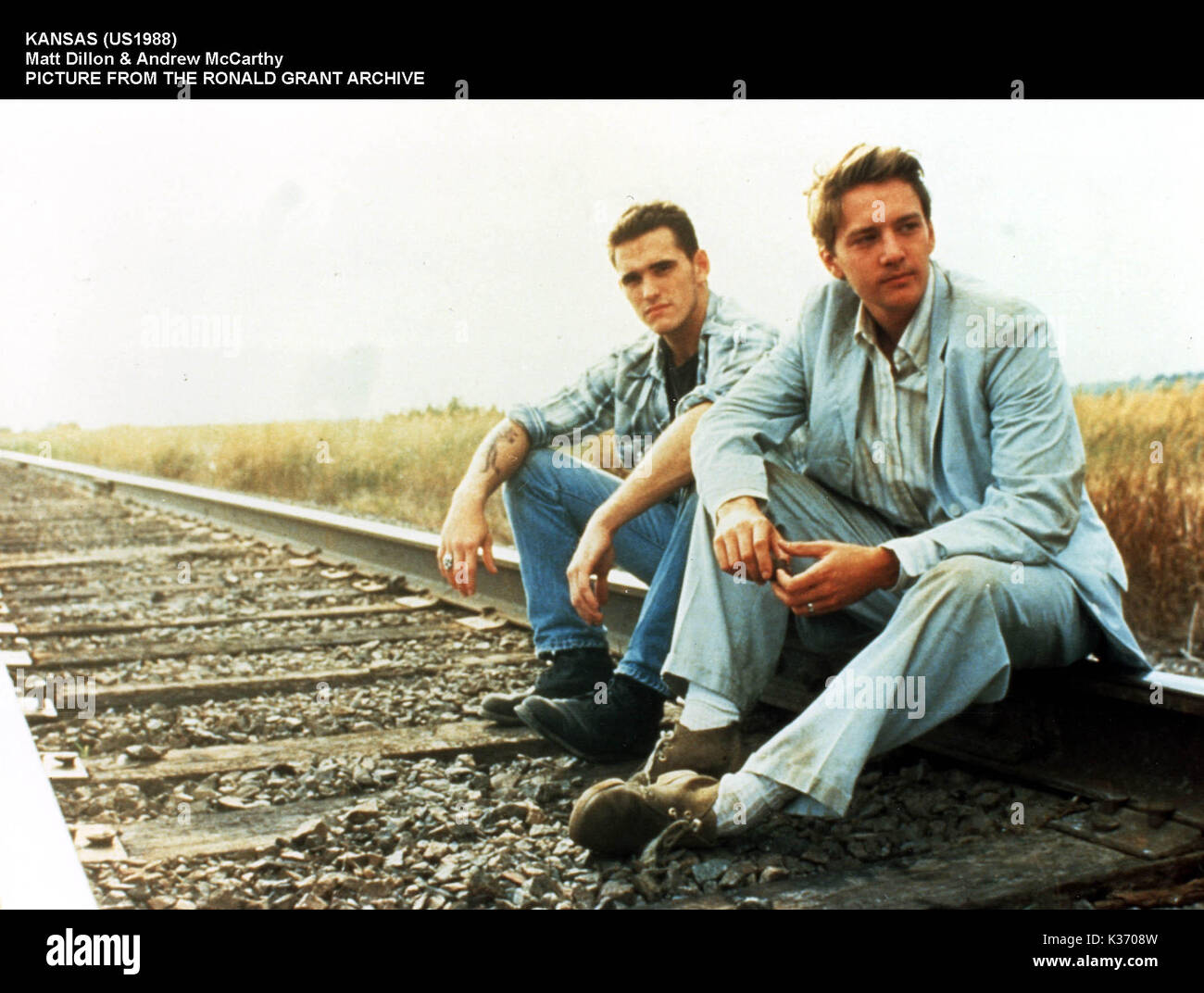 KANSAS MATT DILLON, ANDREW MCCARTHY Date: 1988 Stock Photo - Alamy