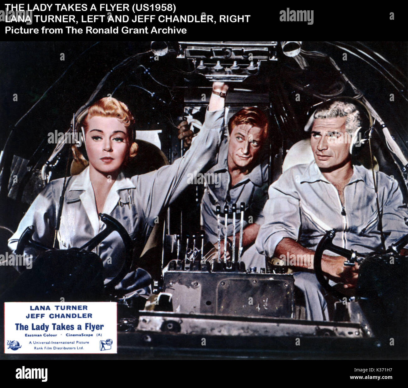 THE LADY TAKES A FLYER L-R, LANA TURNER, JEFF CHANDLER Stock Photo - Alamy