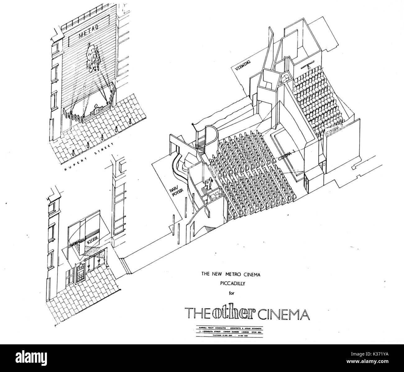 THE METRO CINEMA ARCHITECT'S DRAWING THE METRO CINEMA ARCHITECT'S ...