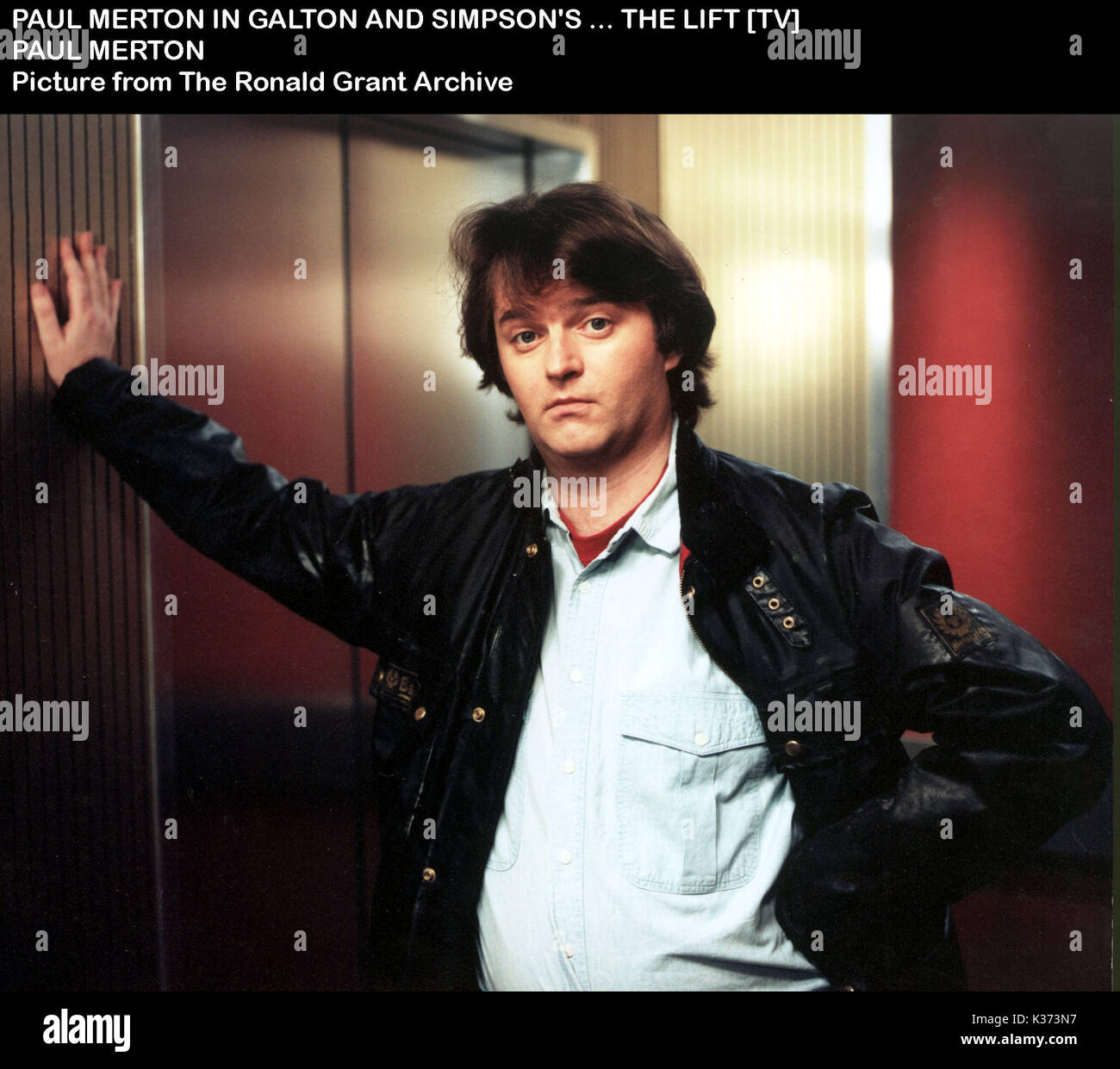PAUL MERTON IN GALTON AND SIMPSONS.. THE LIFT PAUL MERTON Stock Photo ...