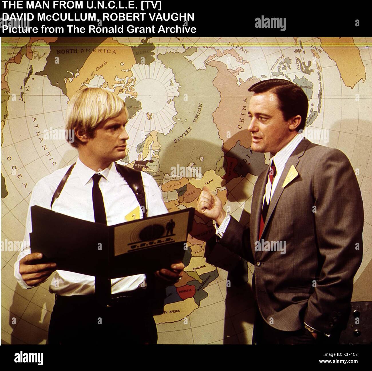 THE MAN FROM UNCLE DAVID MCCULLUM, ROBERT VAUGHN Stock Photo - Alamy