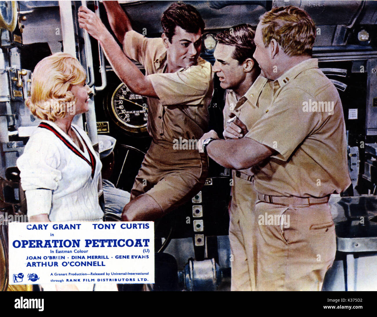 OPERATION PETTICOAT DINA MERRILL, TONY CURTIS, CARY GRANT Date: 1959 Stock Photo - Alamy