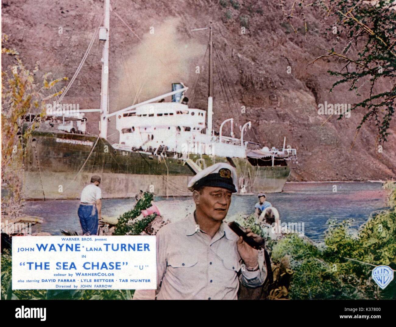 THE SEA CHASE JOHN WAYNE A WARNER BROS FILM Date: 1955 Stock Photo - Alamy
